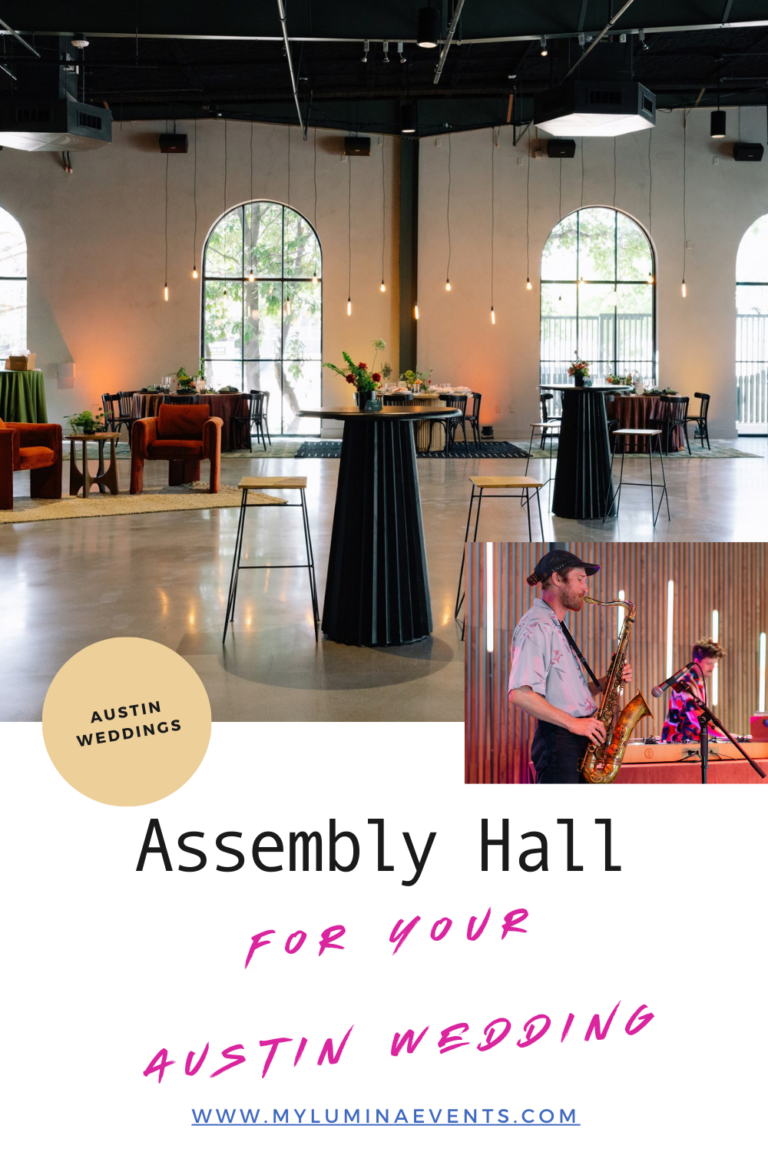 Assembly Hall Wedding Venue | Austin Texas | Lumina Events