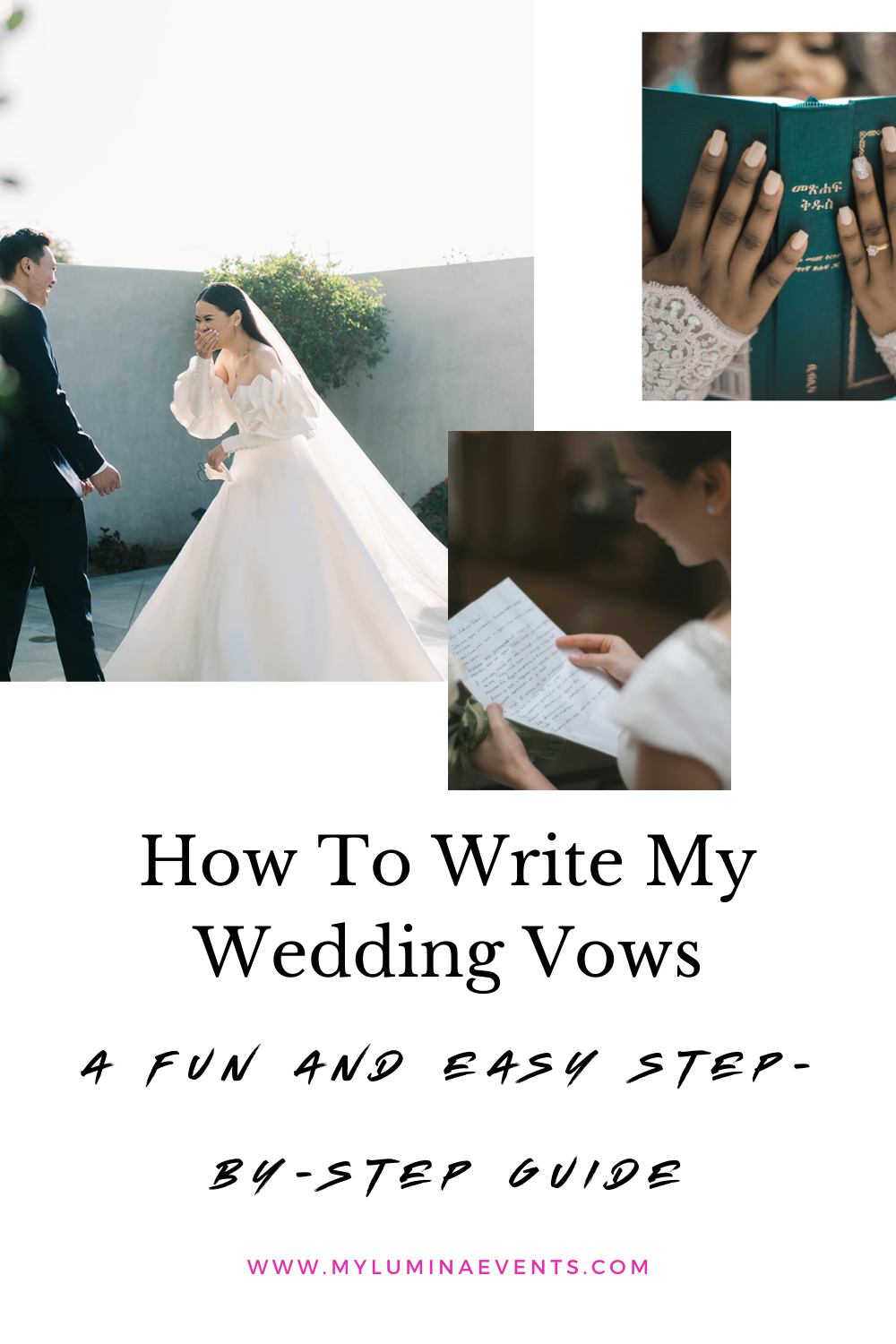 How to Write My Wedding Vows: Your Step by Step Guide - Luxury Wedding ...